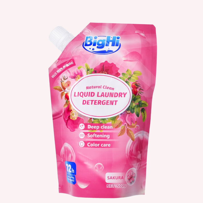 BigHi New Liquid Laundry Detergent 500g Sakura All-In-One Laundry Dete – SOMAGO Philippines